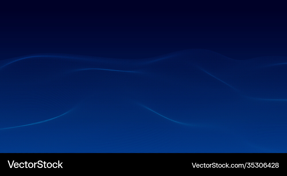 Abstrakte blaue Partikel Designtechnologie Vektorbild