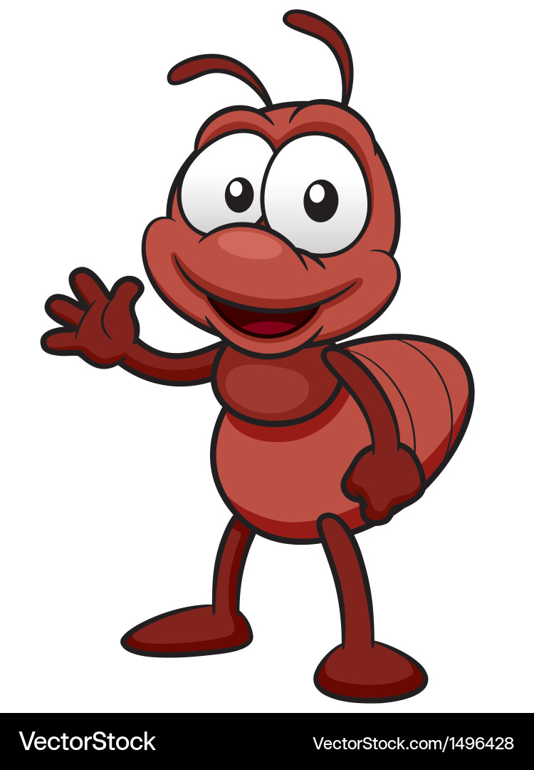 Cartoon Ant Character Royalty Free Vector Image