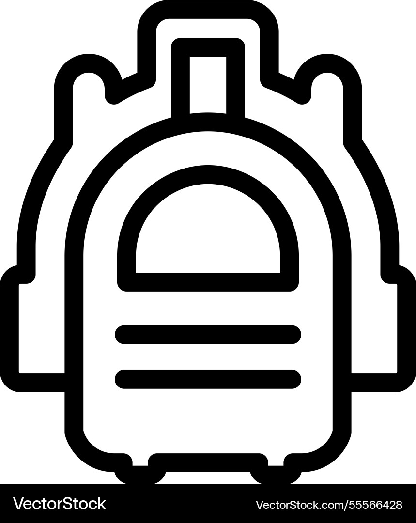 School bag icon Royalty Free Vector Image - VectorStock