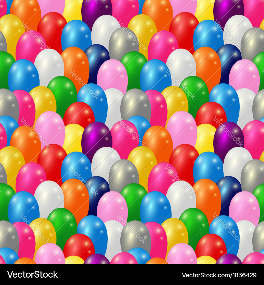 Colorful Balloon Pattern Royalty Free Vector Image