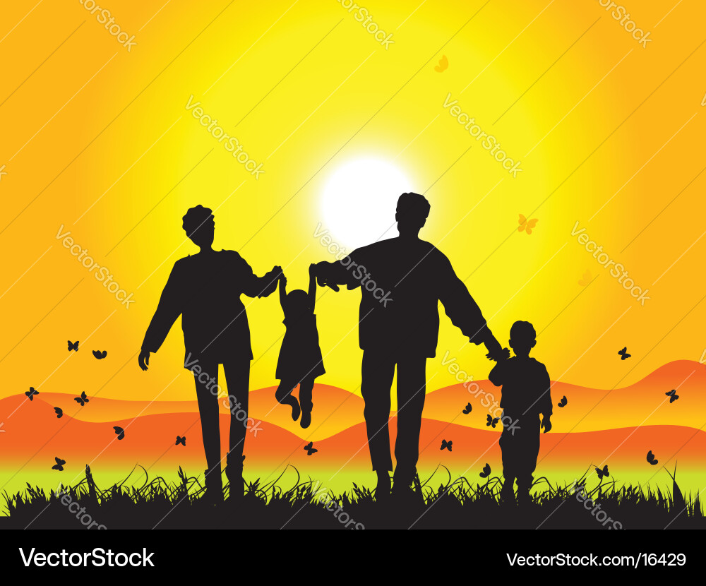 Happy family Royalty Free Vector Image - VectorStock