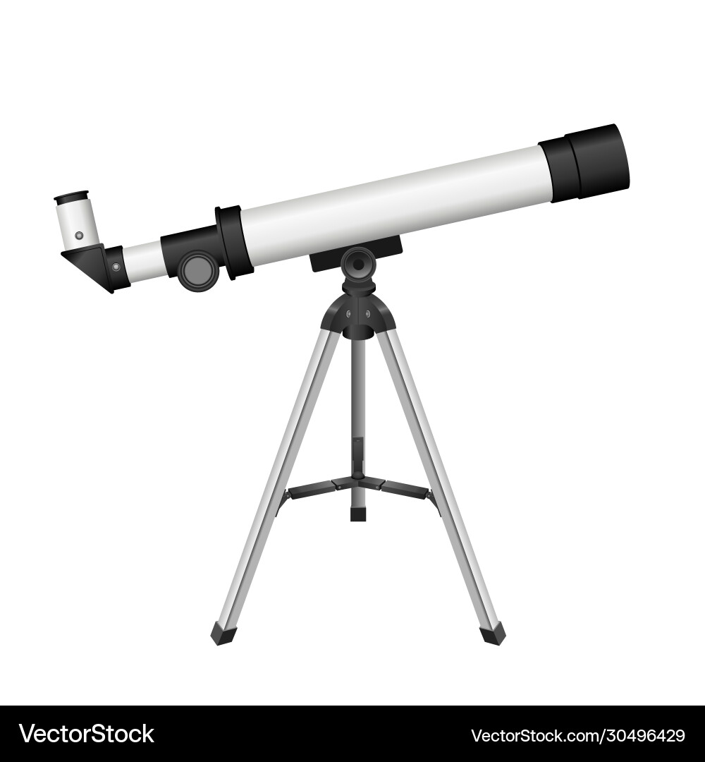 Telescope design isolated on w Royalty Free Vector Image