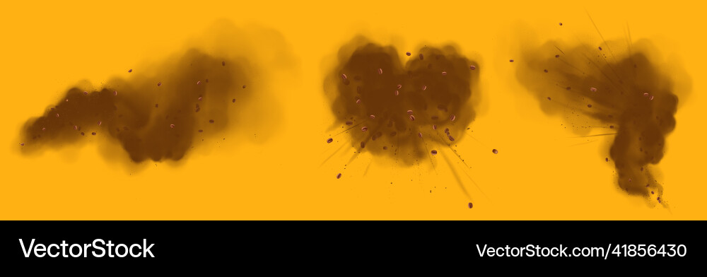 Coffee explosion with beans and powder Royalty Free Vector