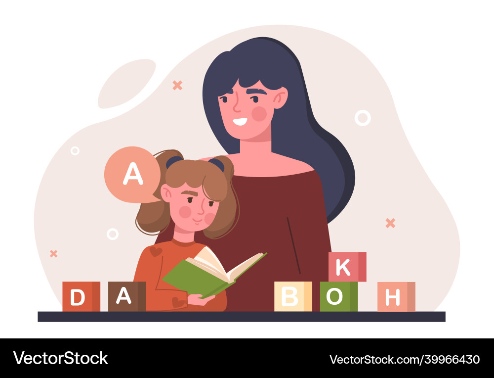 Early education for baby Royalty Free Vector Image