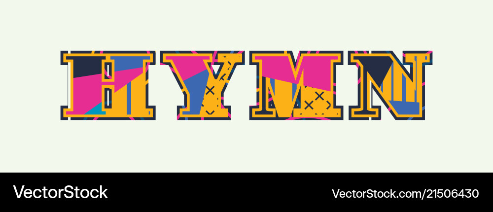 Hymn concept word art Royalty Free Vector Image