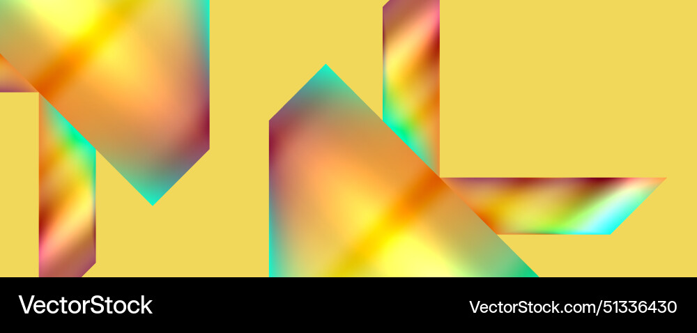 Neon color abstract geometric shapes background Vector Image