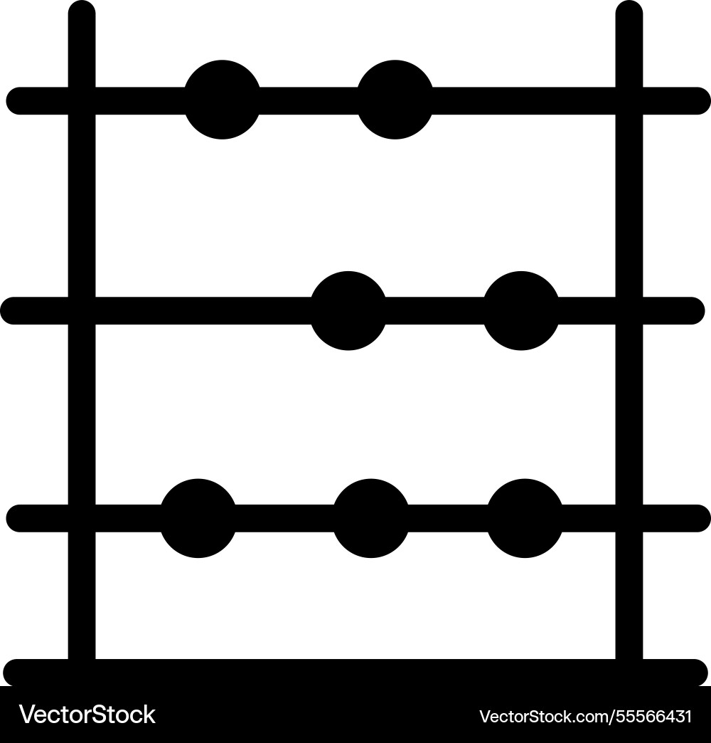 Abacus count icon Royalty Free Vector Image - VectorStock