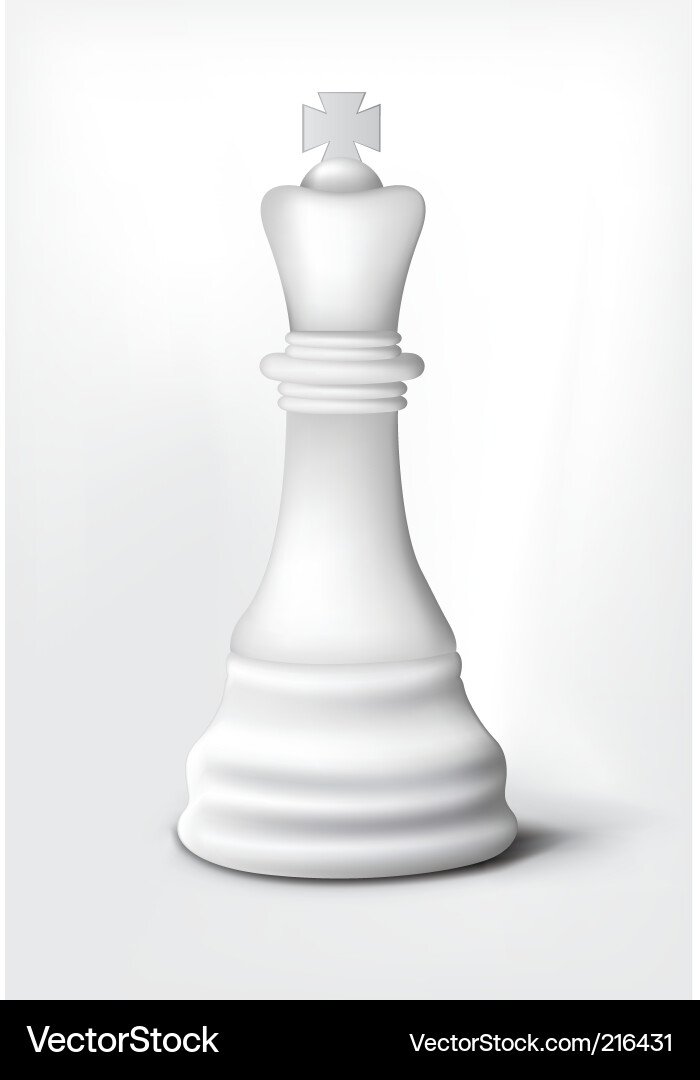 Chess king Royalty Free Vector Image - VectorStock