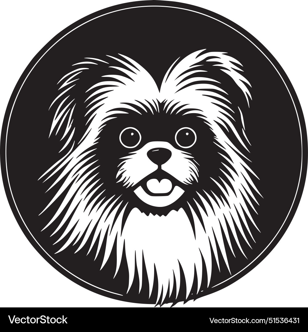 Pomeranian - minimalist and flat logo Royalty Free Vector