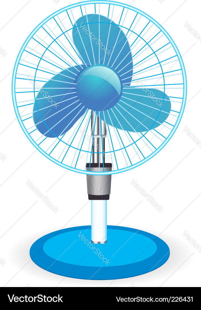 Table fan Royalty Free Vector Image - VectorStock