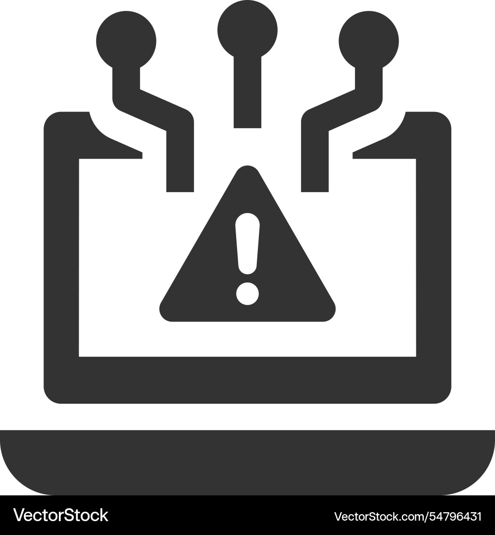Web alert icon Royalty Free Vector Image - VectorStock