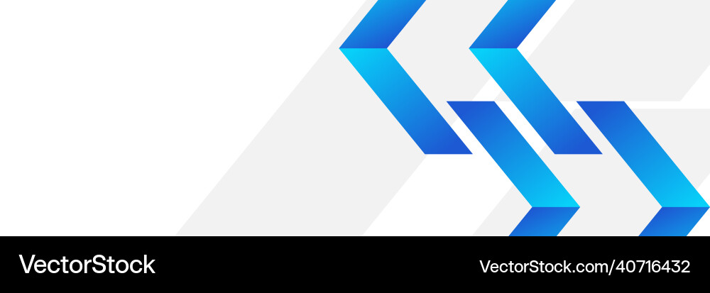 Blue banner background abstract graphic design Vector Image