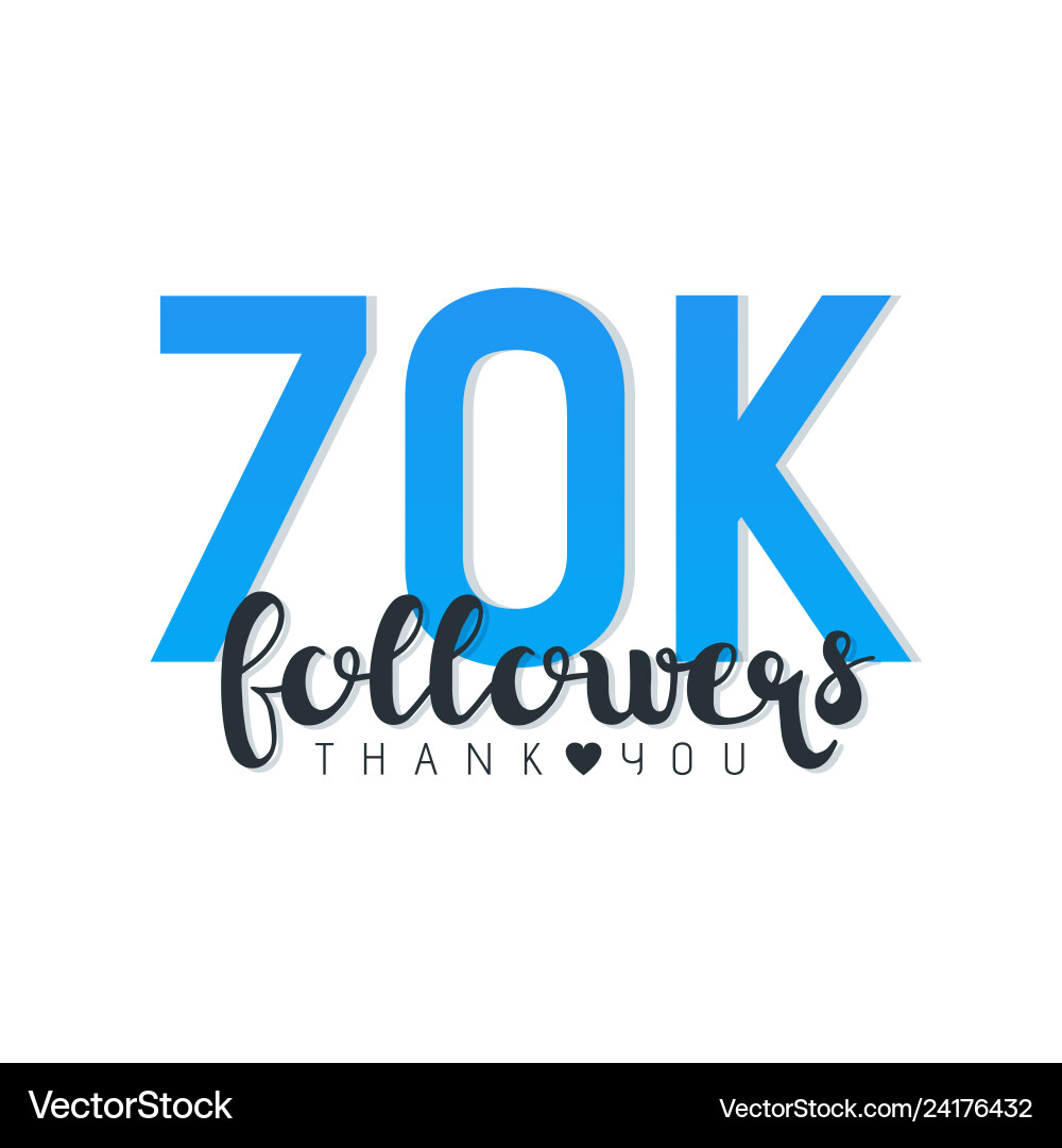 Thank You Letters - Follower Appreciation Vector Image