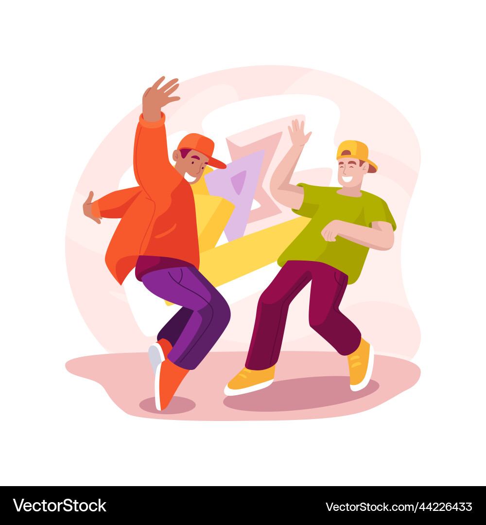Hip hop battle isolated cartoon Royalty Free Vector Image