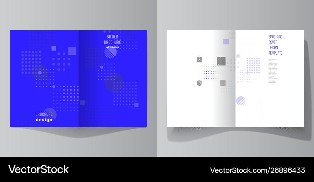 Layout two a4 format modern cover Royalty Free Vector Image