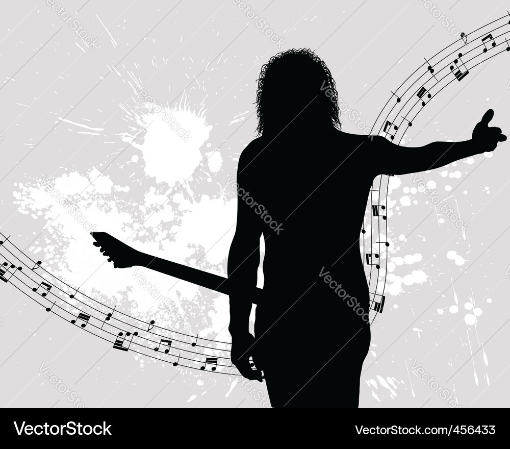 Rock guitarist Royalty Free Vector Image - VectorStock