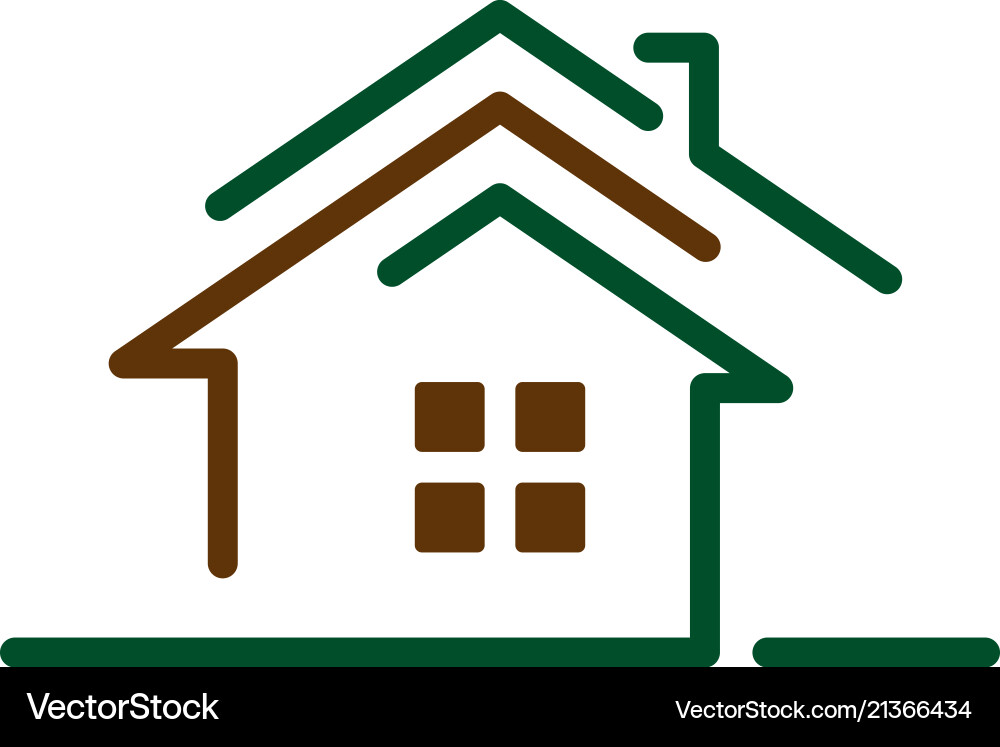 Home line art Royalty Free Vector Image - VectorStock