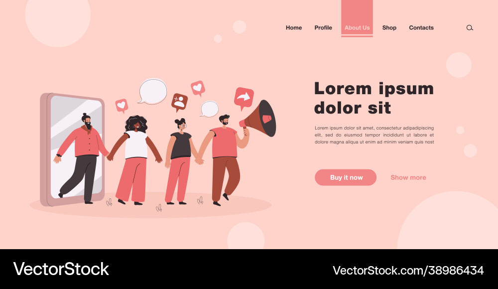 Referral marketing strategy Royalty Free Vector Image