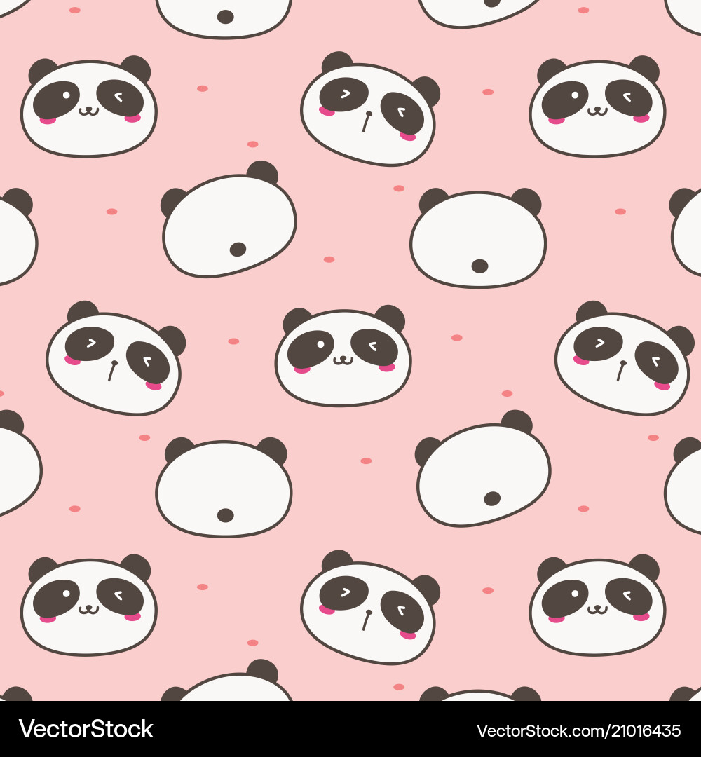 Cute Panda Pattern Royalty Free Vector Image - VectorStock