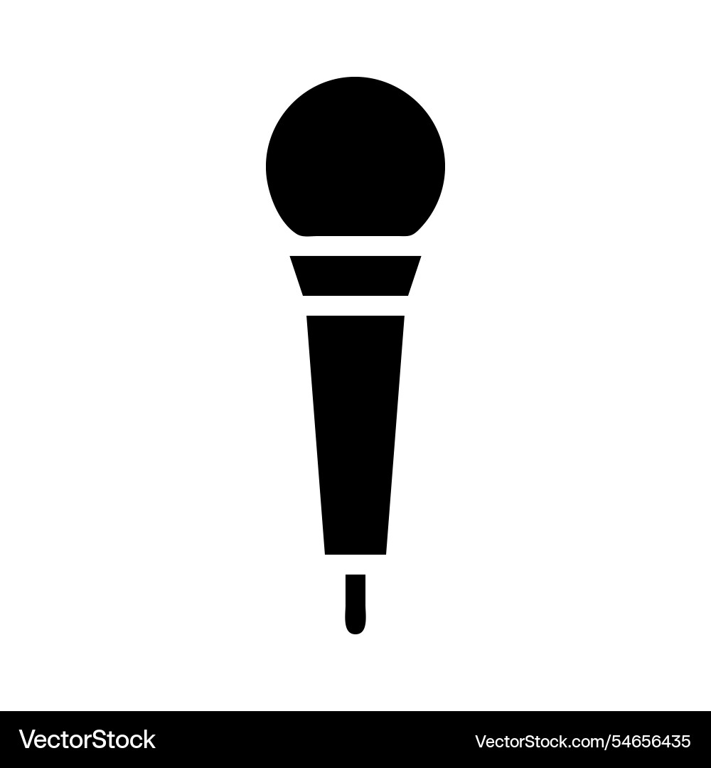 Microphone icon for communication Royalty Free Vector Image