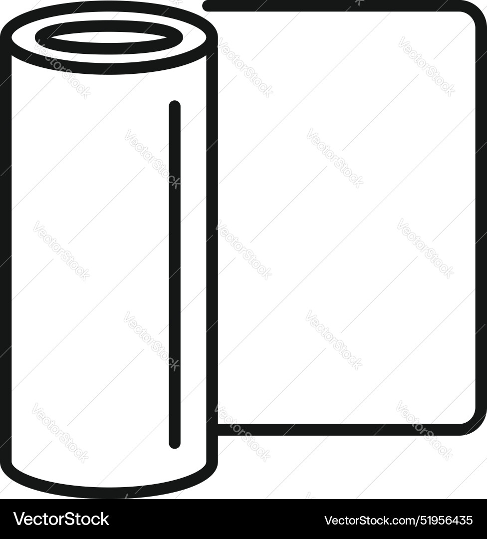 Textile roll icon representing fabric production Vector Image