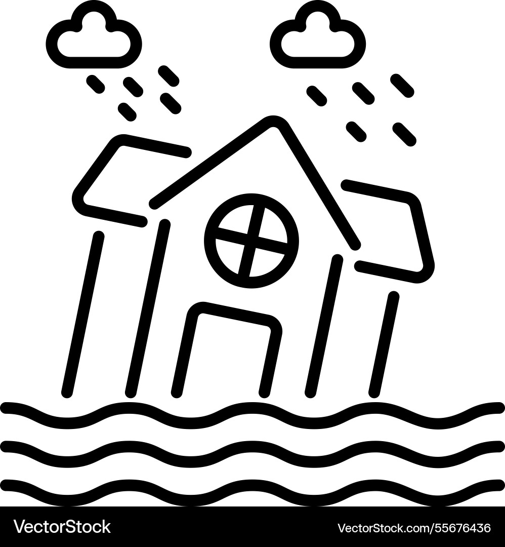 Flood Royalty Free Vector Image - VectorStock