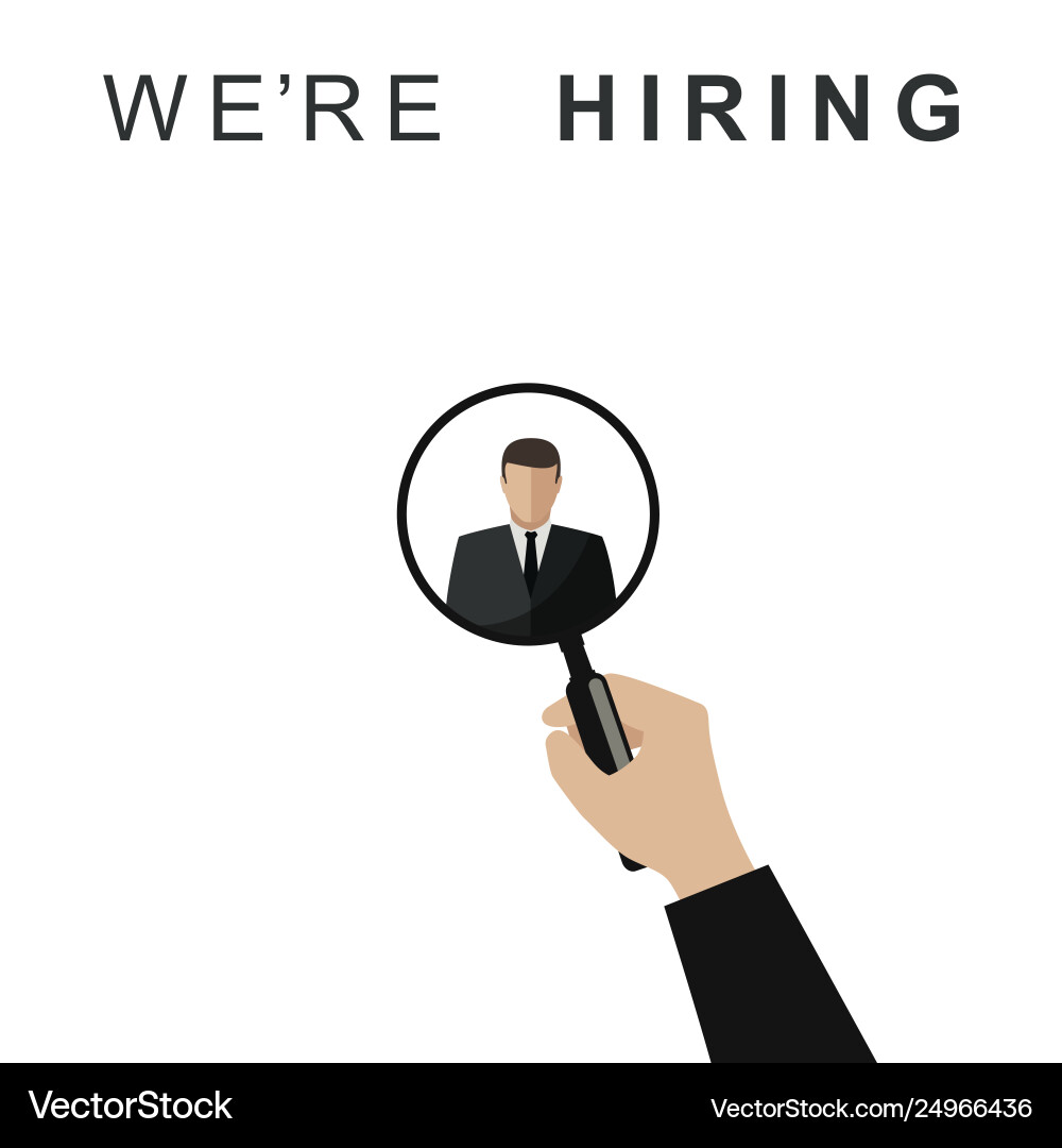 Hiring professional staff Royalty Free Vector Image