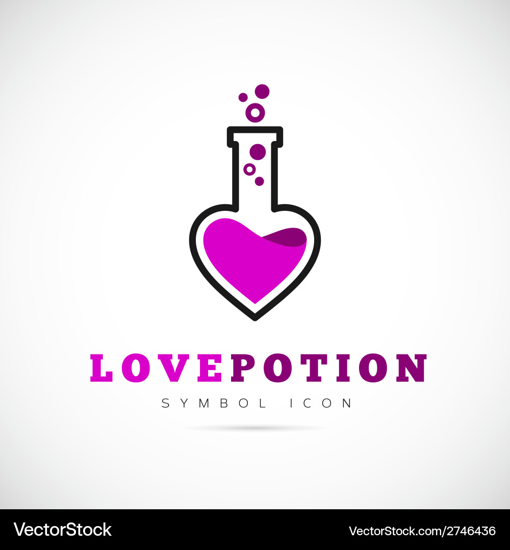 Love Potion Symbol Icon Royalty Free Vector Image