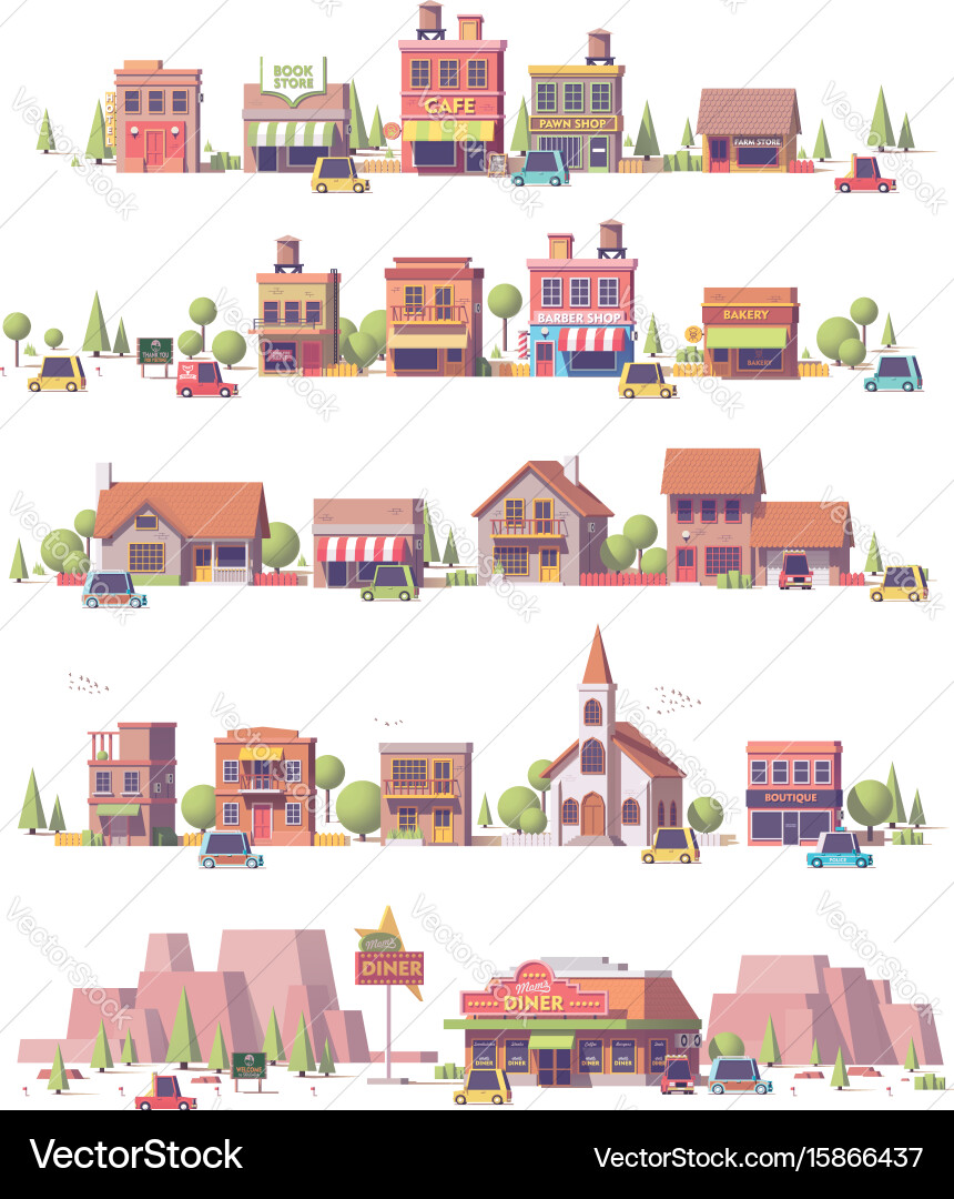Small Town Vector Images (over 10,000)