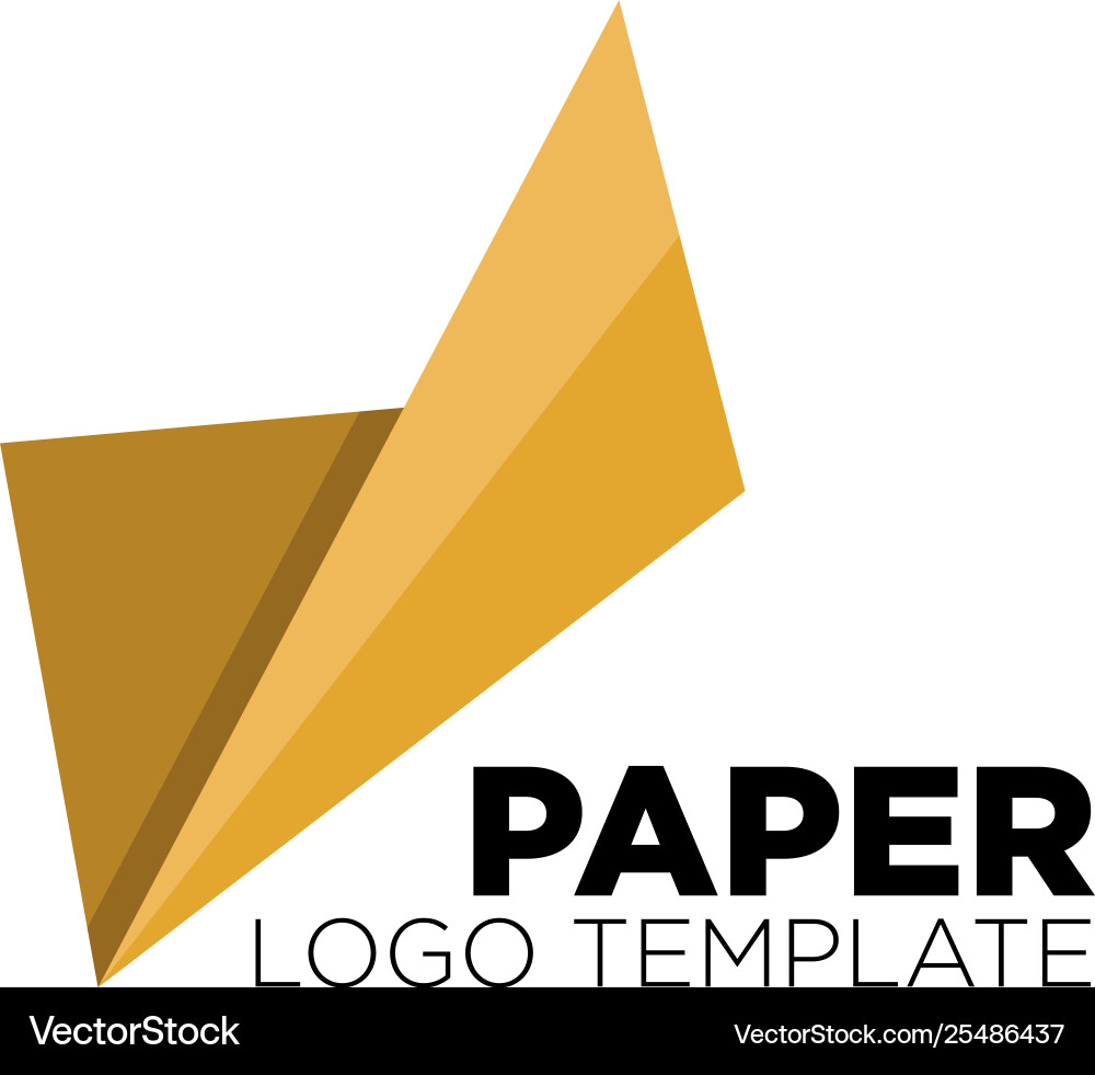 Paper industry logo design template Royalty Free Vector