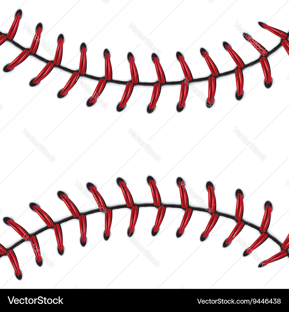 Baseball lace background Royalty Free Vector Image