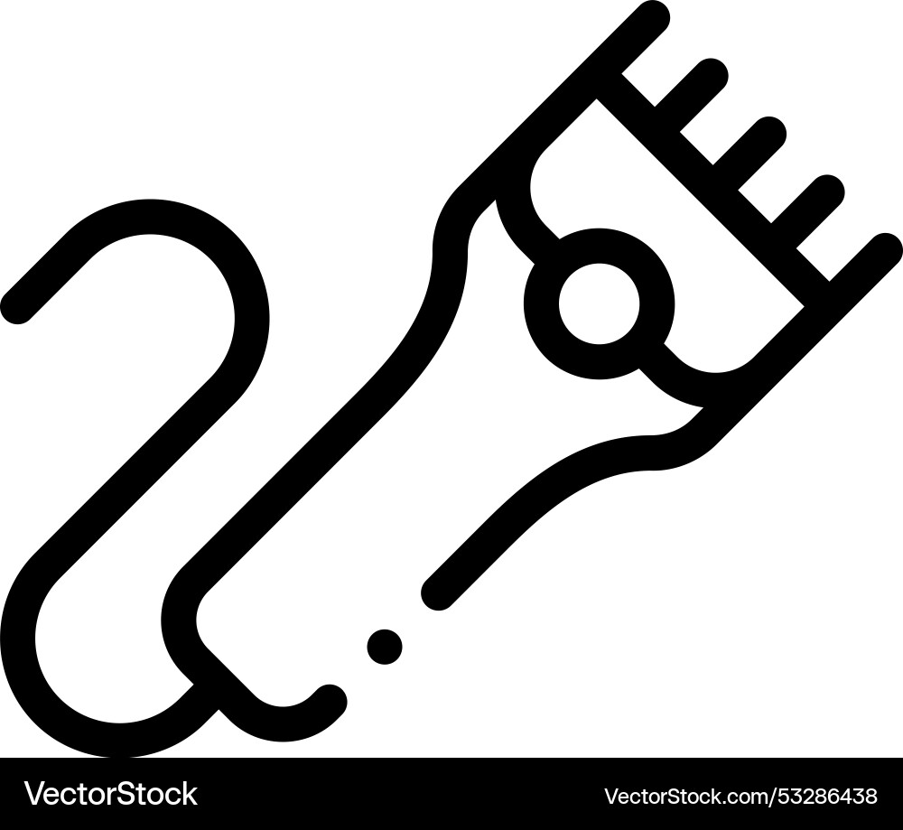 Electric razor icon thin linear style design Vector Image Electric razor icon thin linear style design Vector Image