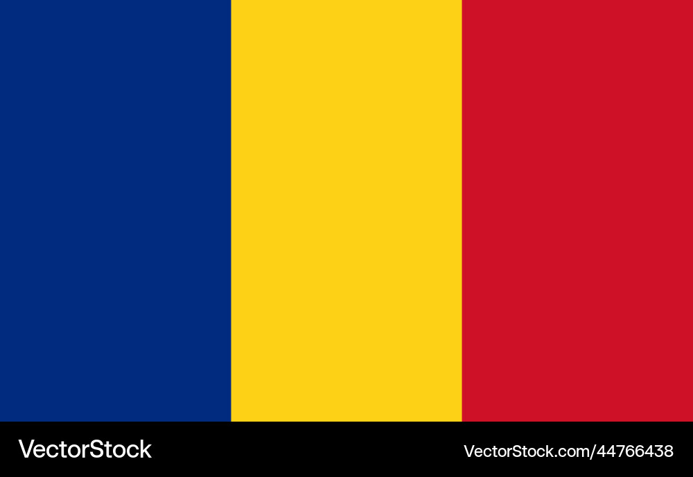 Flag of romania Royalty Free Vector Image - VectorStock