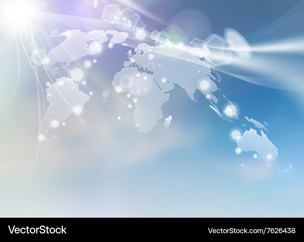 Global world map Royalty Free Vector Image - VectorStock