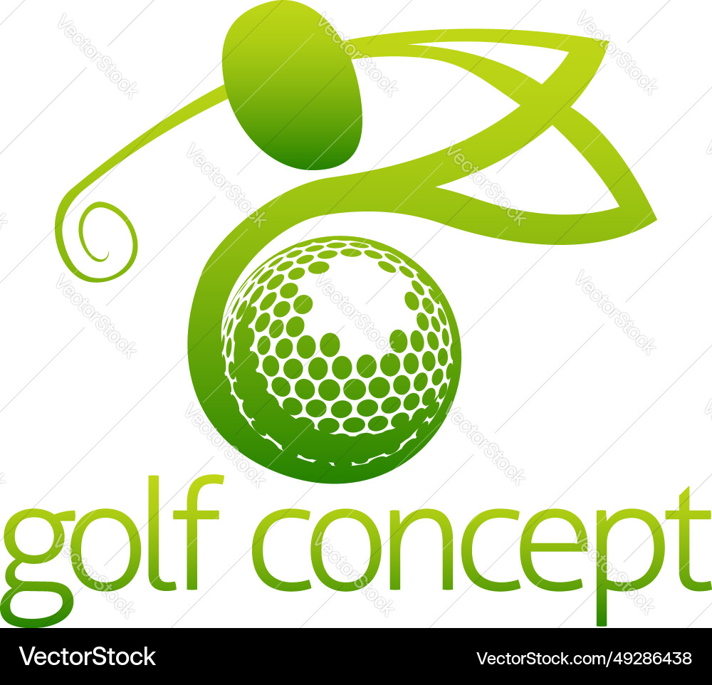 Golf concept Royalty Free Vector Image - VectorStock