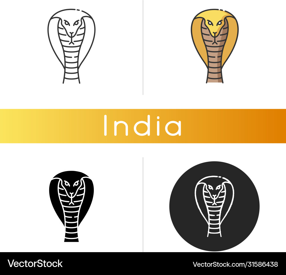 King cobra icon Royalty Free Vector Image - VectorStock