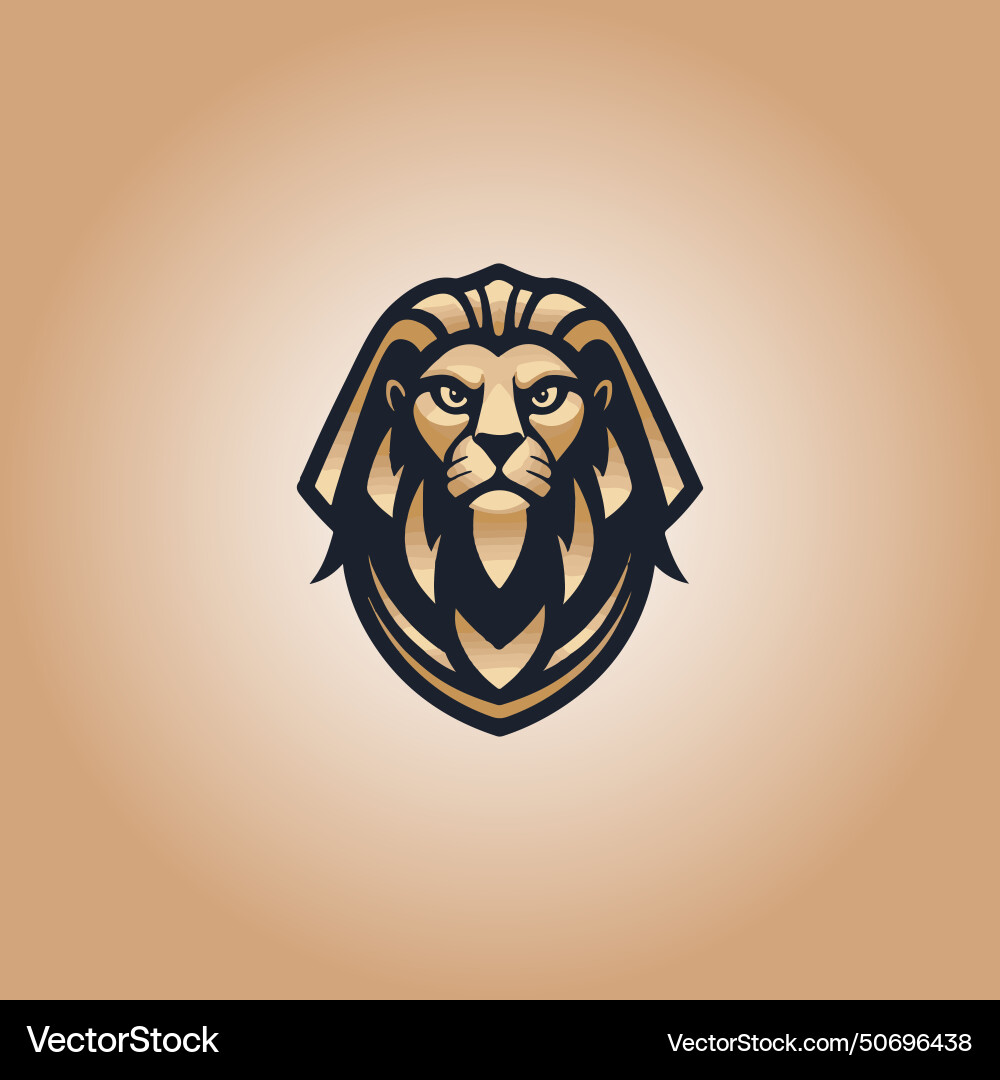 Logo sphinx design character Royalty Free Vector Image