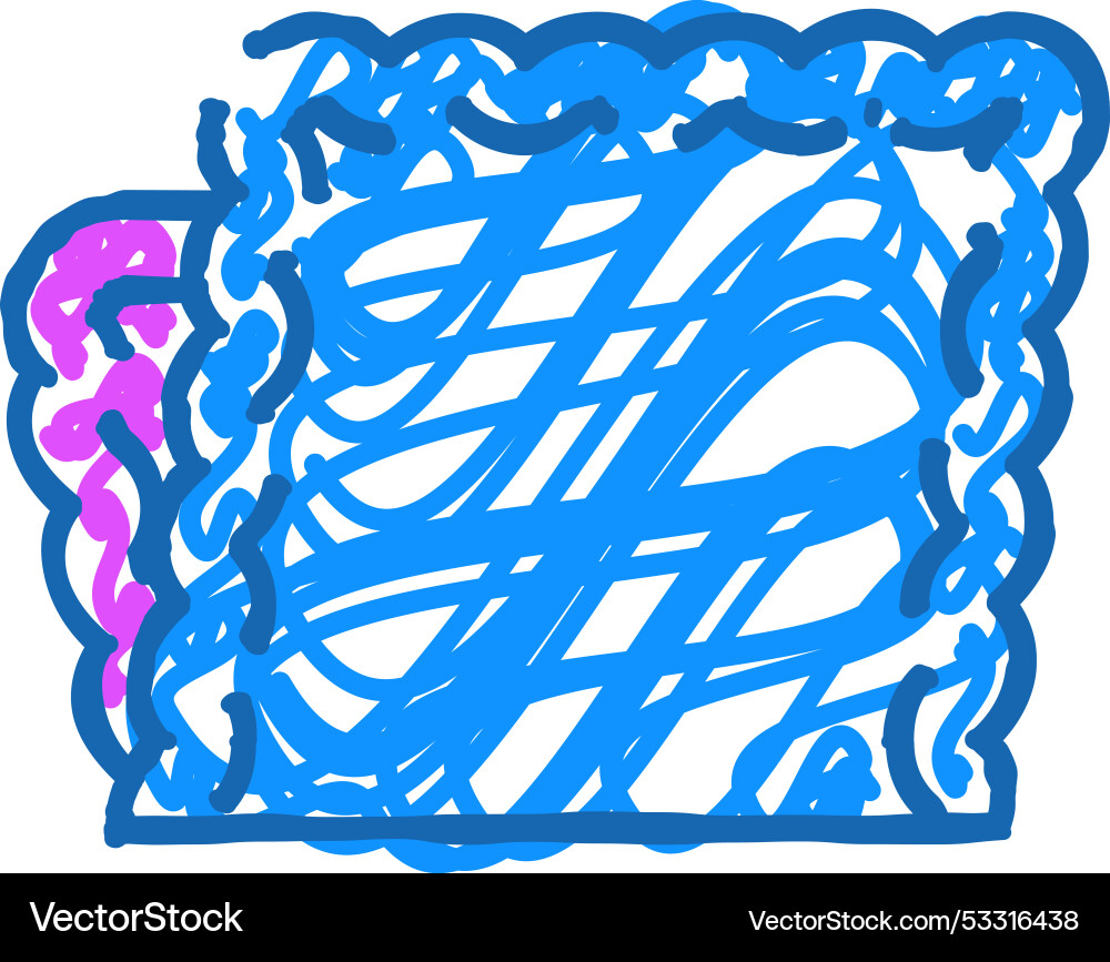 Napkin tissue icon doodle Royalty Free Vector Image