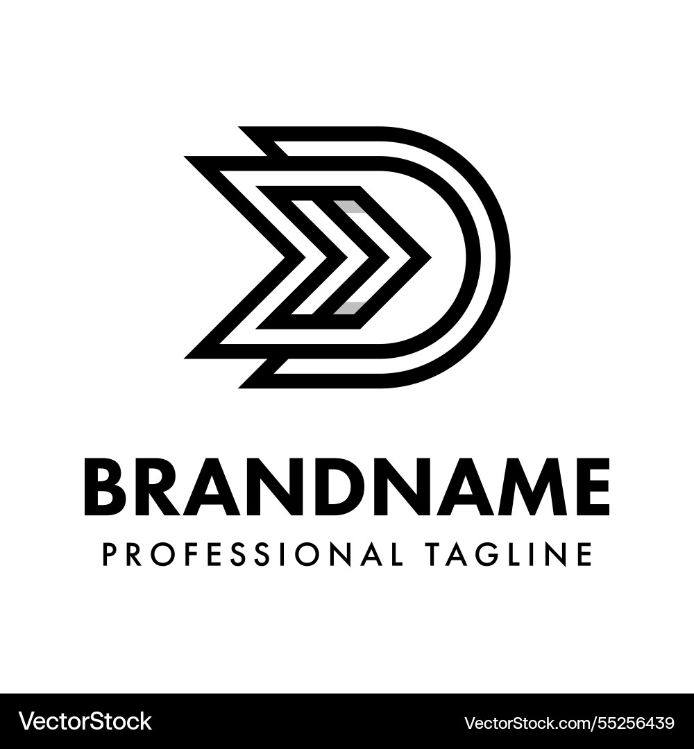 Letters ed monogram logo for business with ed de Vector Image