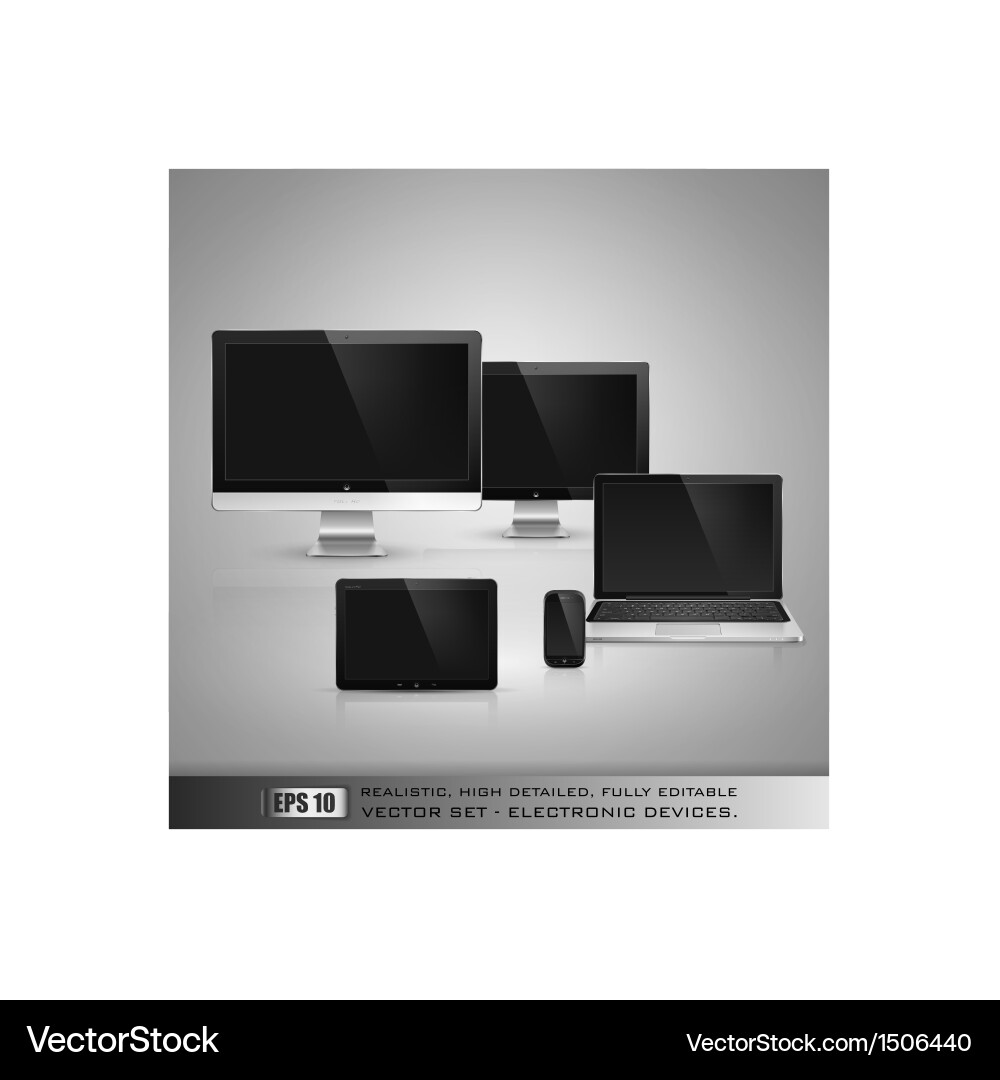 Electronic devices Royalty Free Vector Image - VectorStock