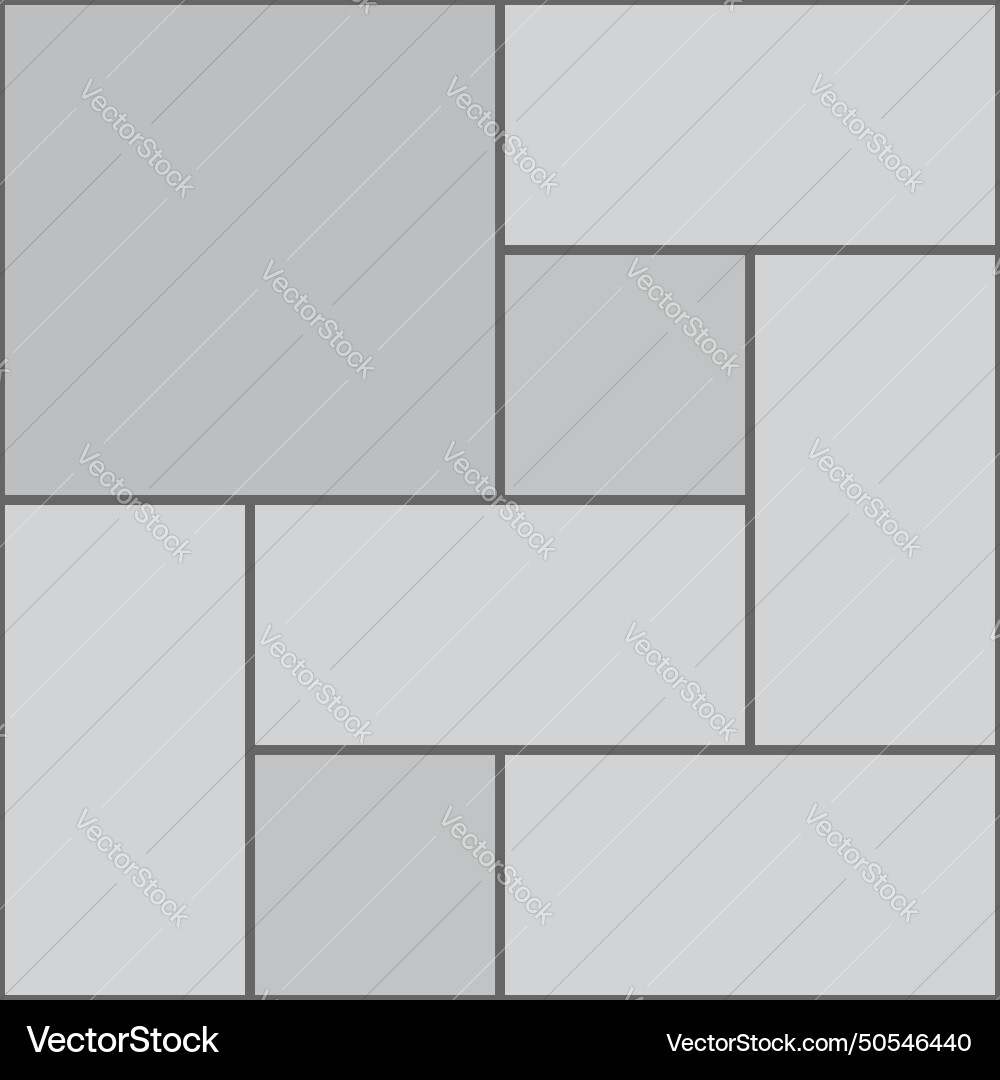Parquet paving pattern with granite tiles Vector Image