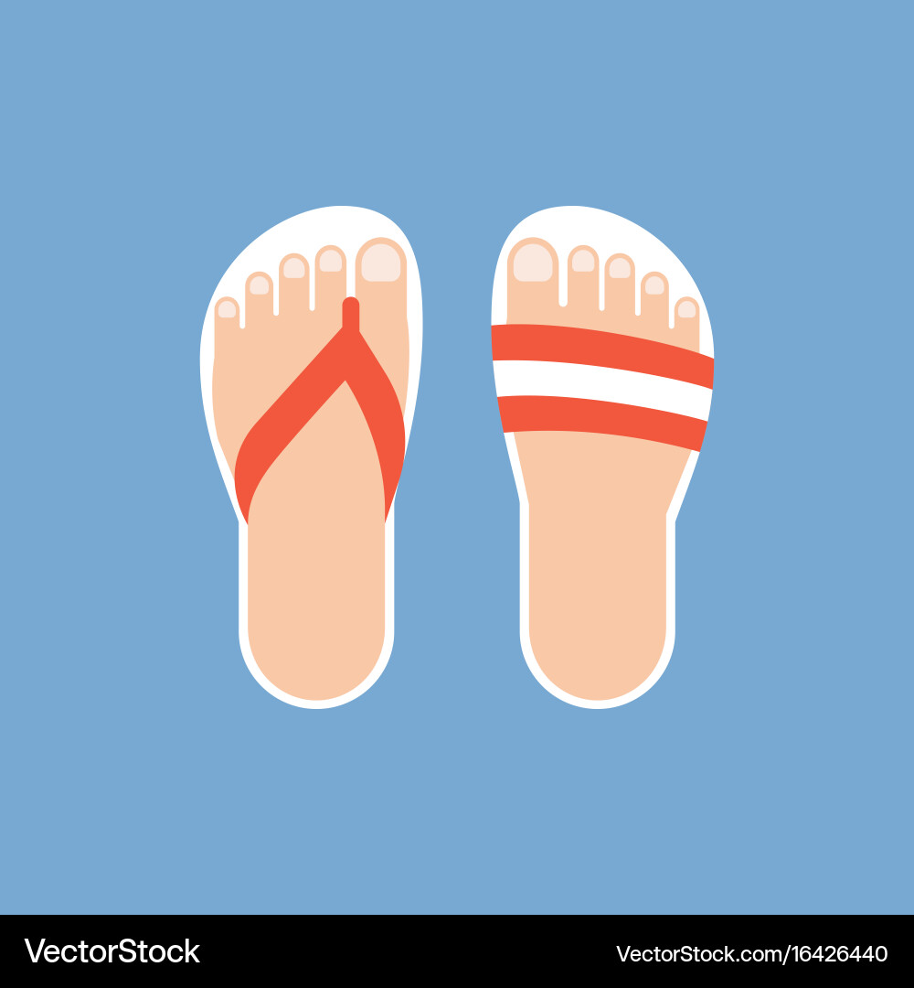 Sandals Royalty Free Vector Image - VectorStock