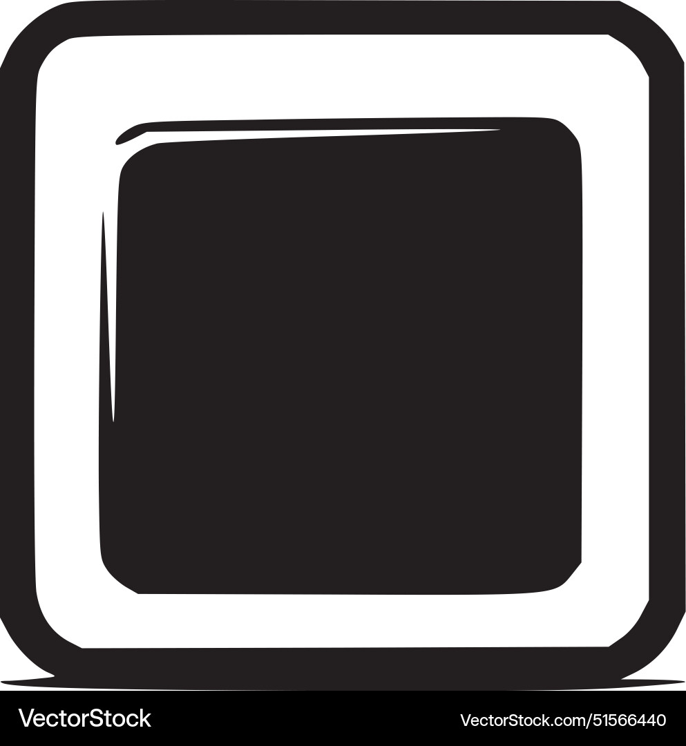 Square - black and white Royalty Free Vector Image