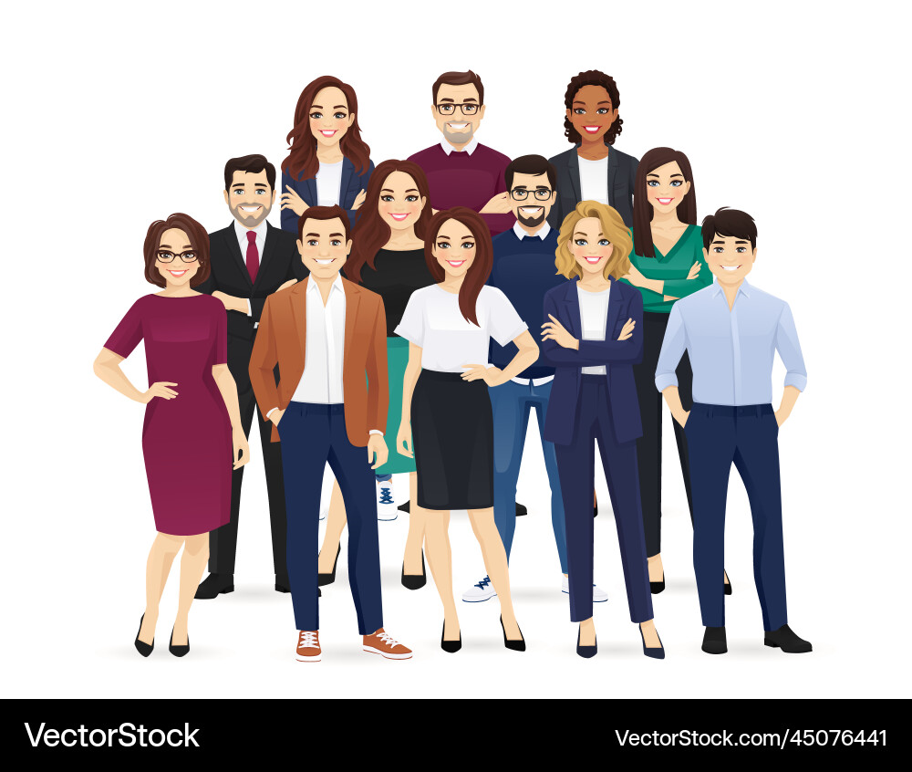 Business people set Royalty Free Vector Image - VectorStock
