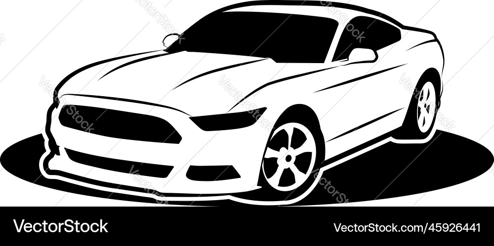 Ford Mustang Vektor Ford Mustang Vector Illustration For T Shirt