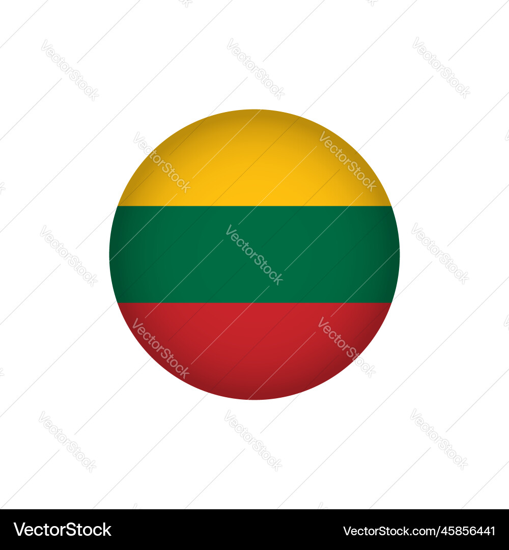 Lithuania europe flag icon european country Vector Image