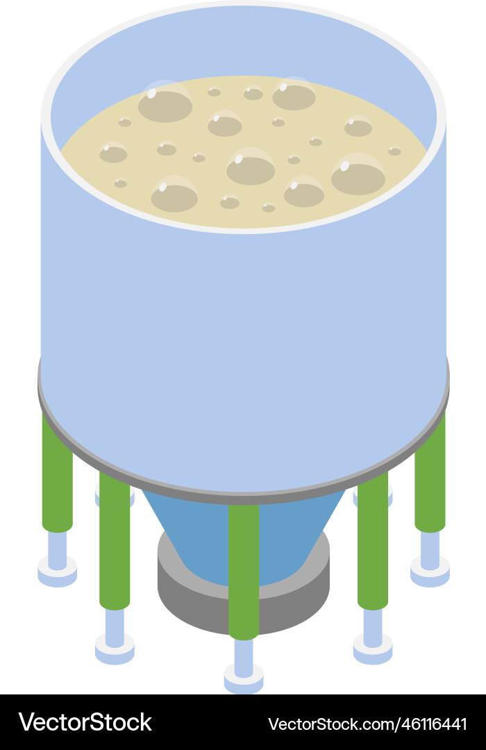 Paper production pot composition Royalty Free Vector Image