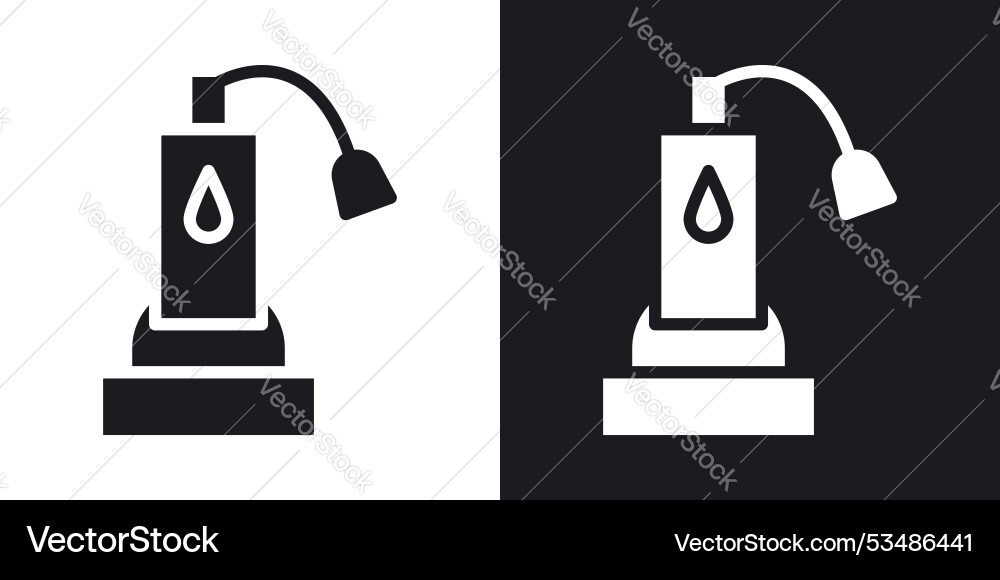 Sump pumpline in thin line black color flat Vector Image