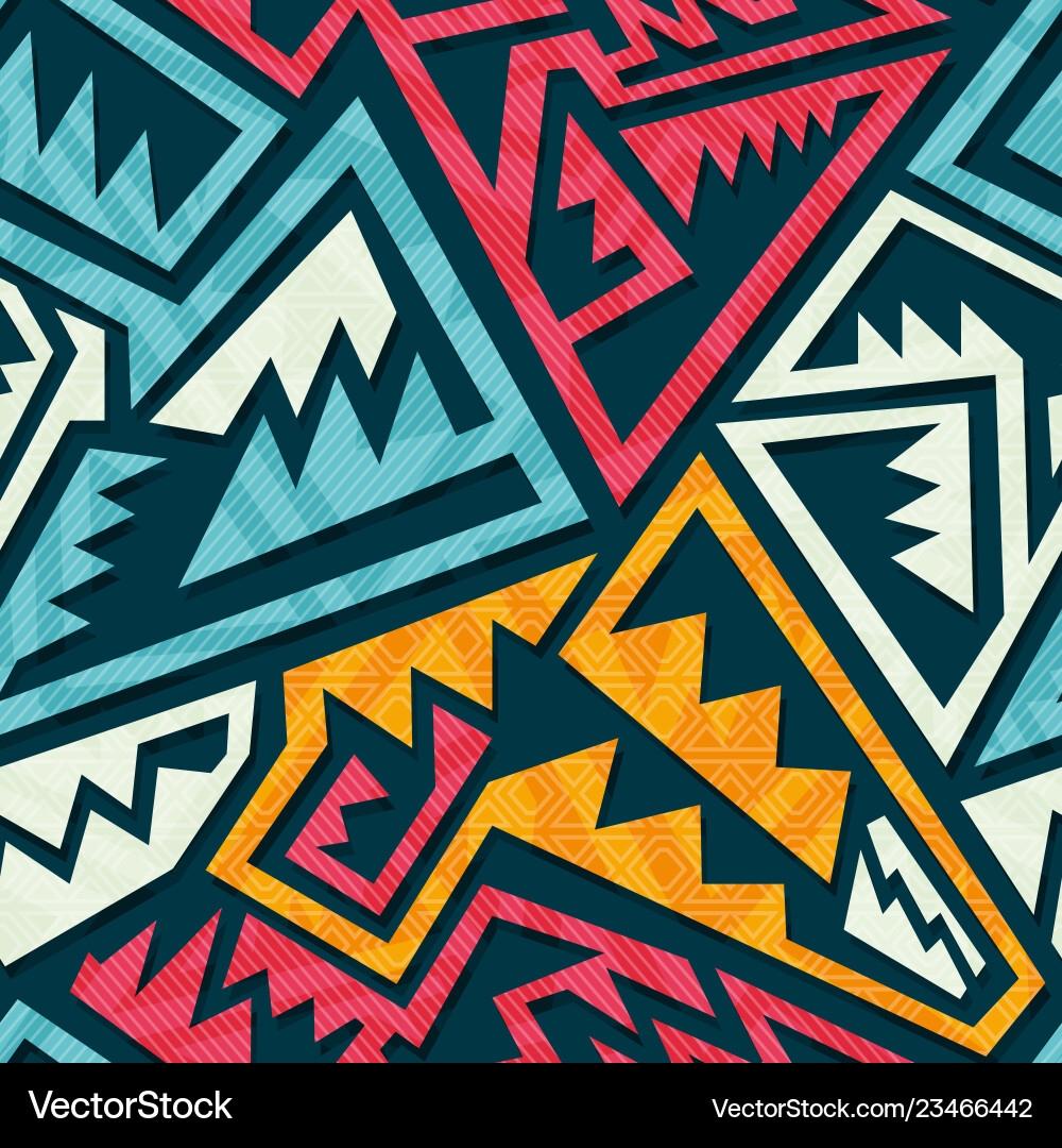 Colored tribal pattern Royalty Free Vector Image