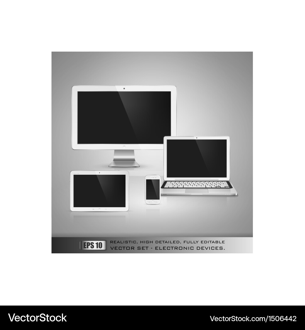 Electronic devices Royalty Free Vector Image - VectorStock